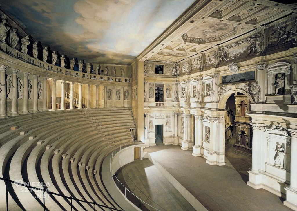 Teatro Olimpico W Vicenzy W Ho dzie Architekturze Teatr w Antycznych W