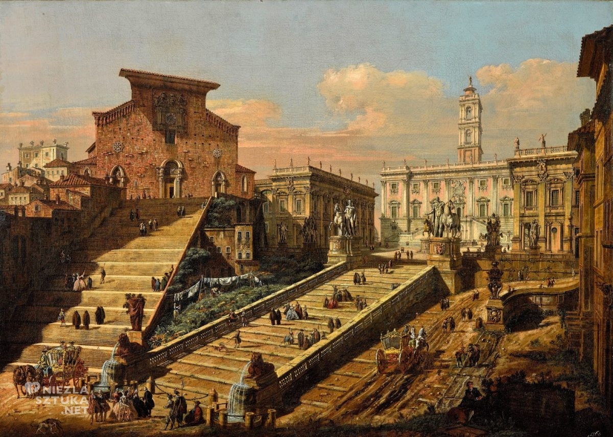 Bernardo Bellotto (Canaletto) „Wjazd Jerzego Ossolińskiego do Rzymu w ...